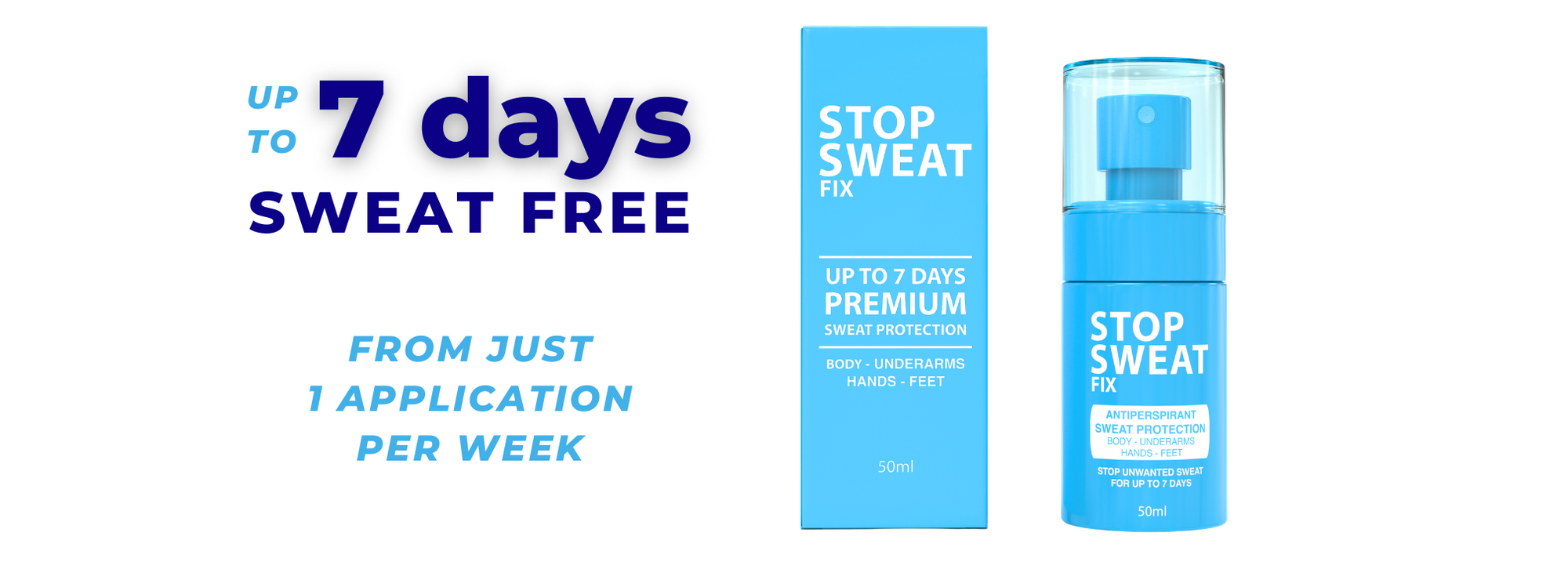 Stop Sweat Fix - Clinical Grade Antiperspirant For Excessive Sweating